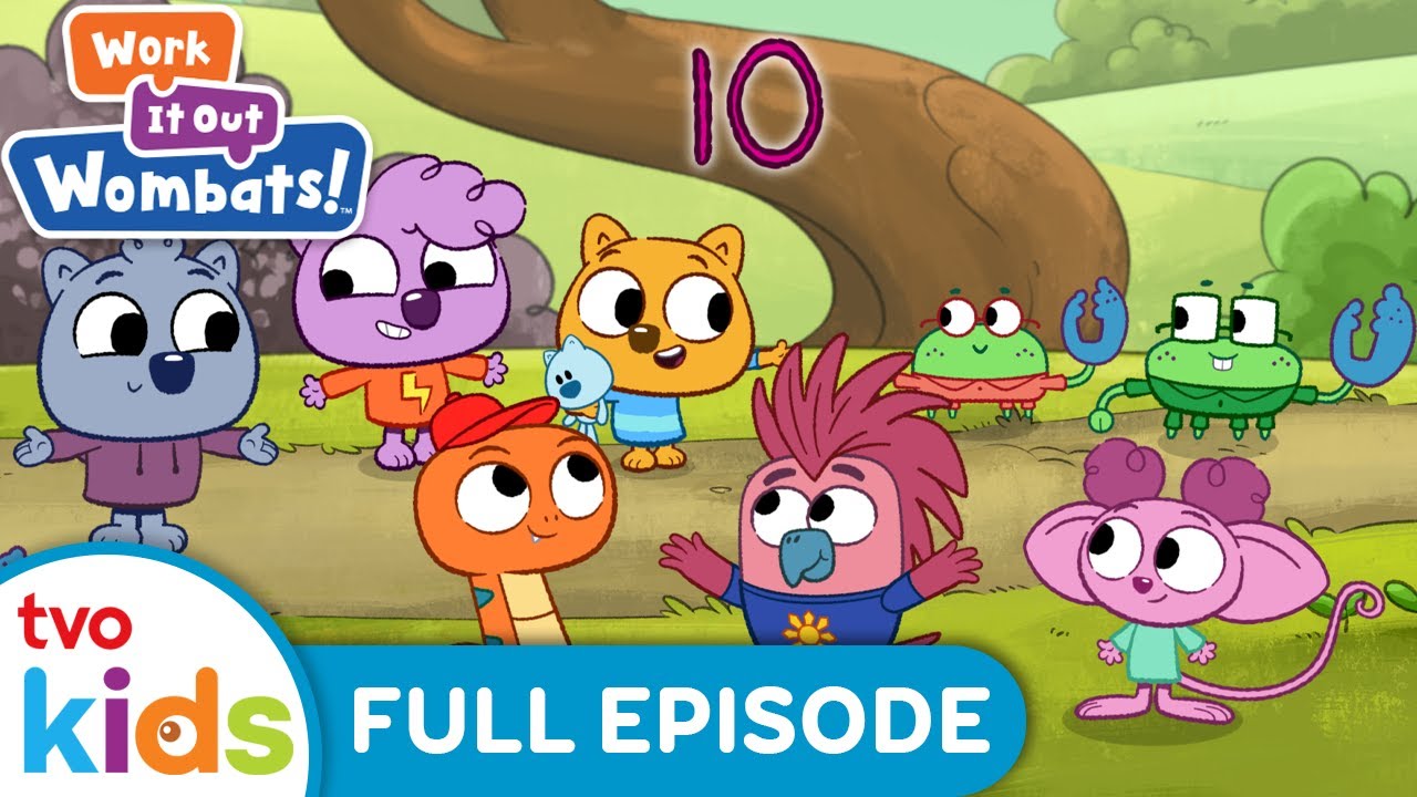 💜 Sticker Monster Storytime / Count to 10! 🧮 | WORK IT OUT WOMBATS 🌳 ...