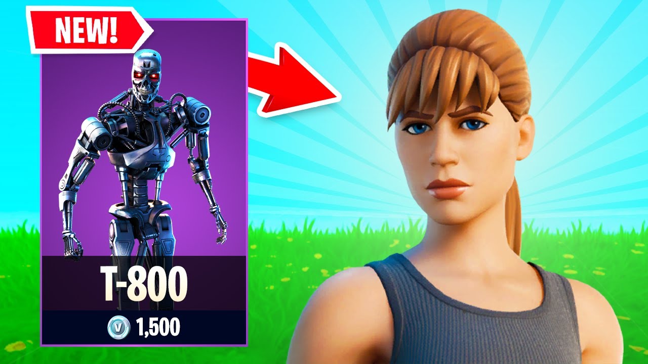 NEW TERMINATOR & SARAH CONNOR Skin Gameplay in FORTNITE! (Future War ...