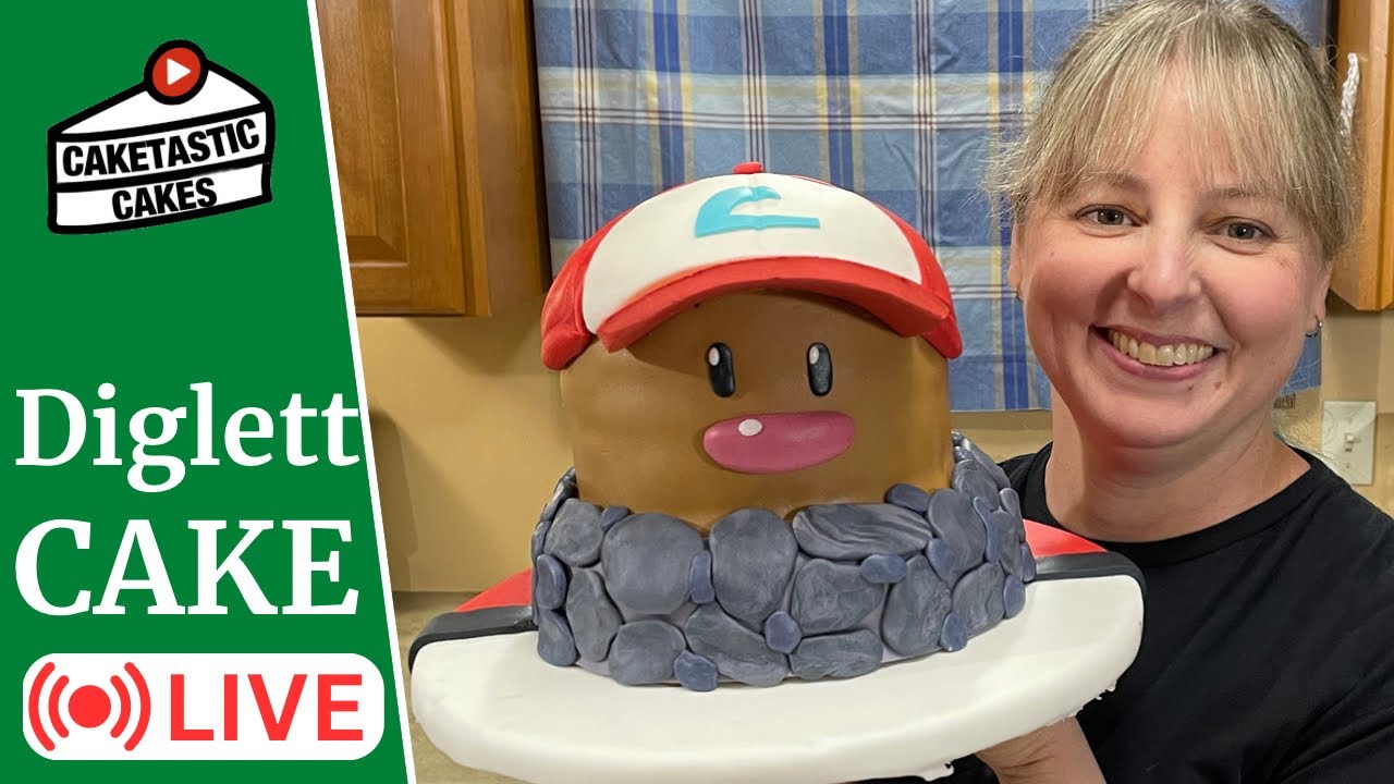 🔴Live Stream - Diglett Pokemon Cake - YouTube