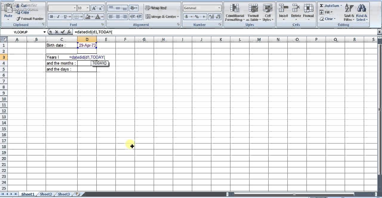 How To Calculate Date Using Ms Excel And Datedif Function YouTube how-to-calculate-date-using-ms-excel-and-datedif-function-youtube