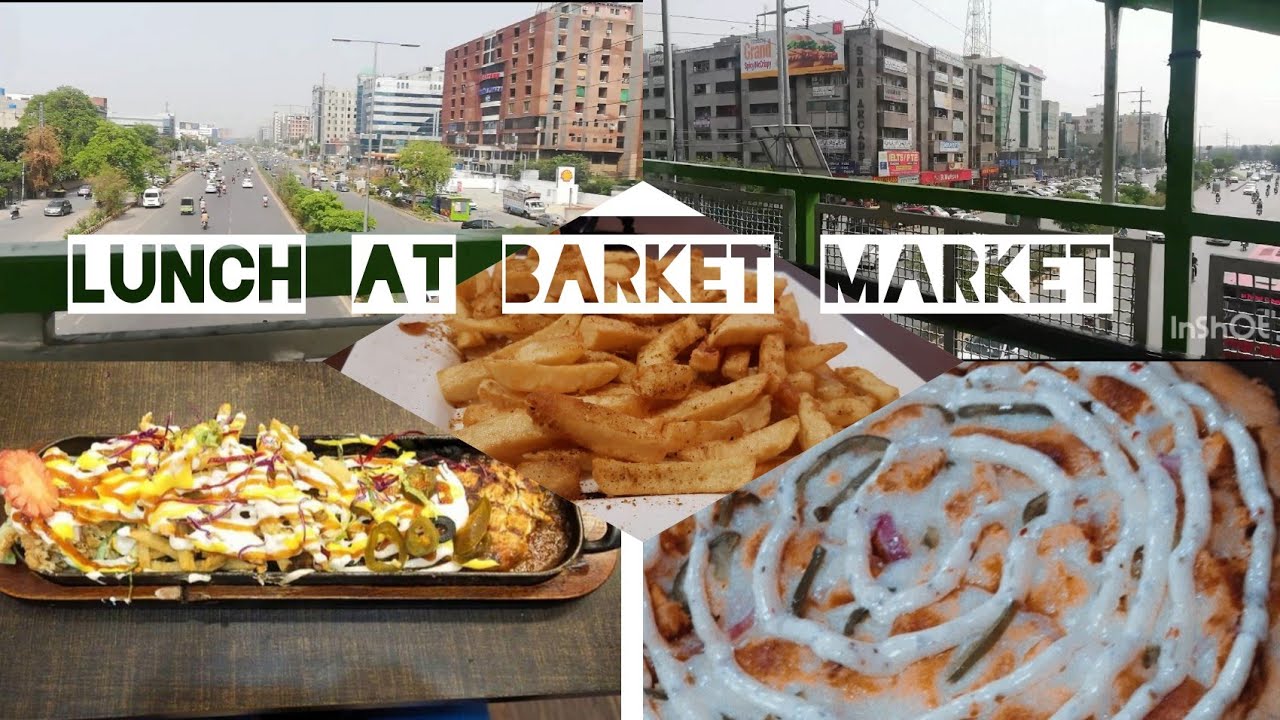 Explore Barket Market with my friends and lunch at Big Papa restaurant ...
