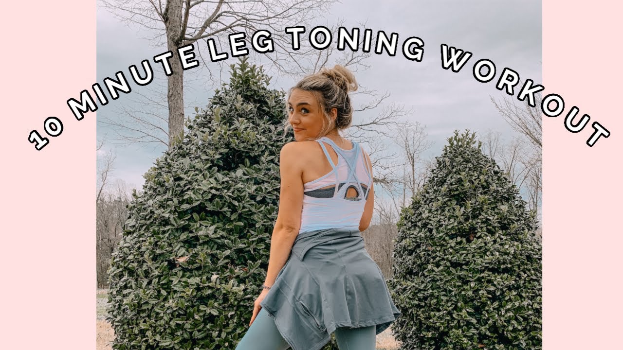 10 Minute Leg Toning Workout W Interval Running Workoutswithkel Youtube