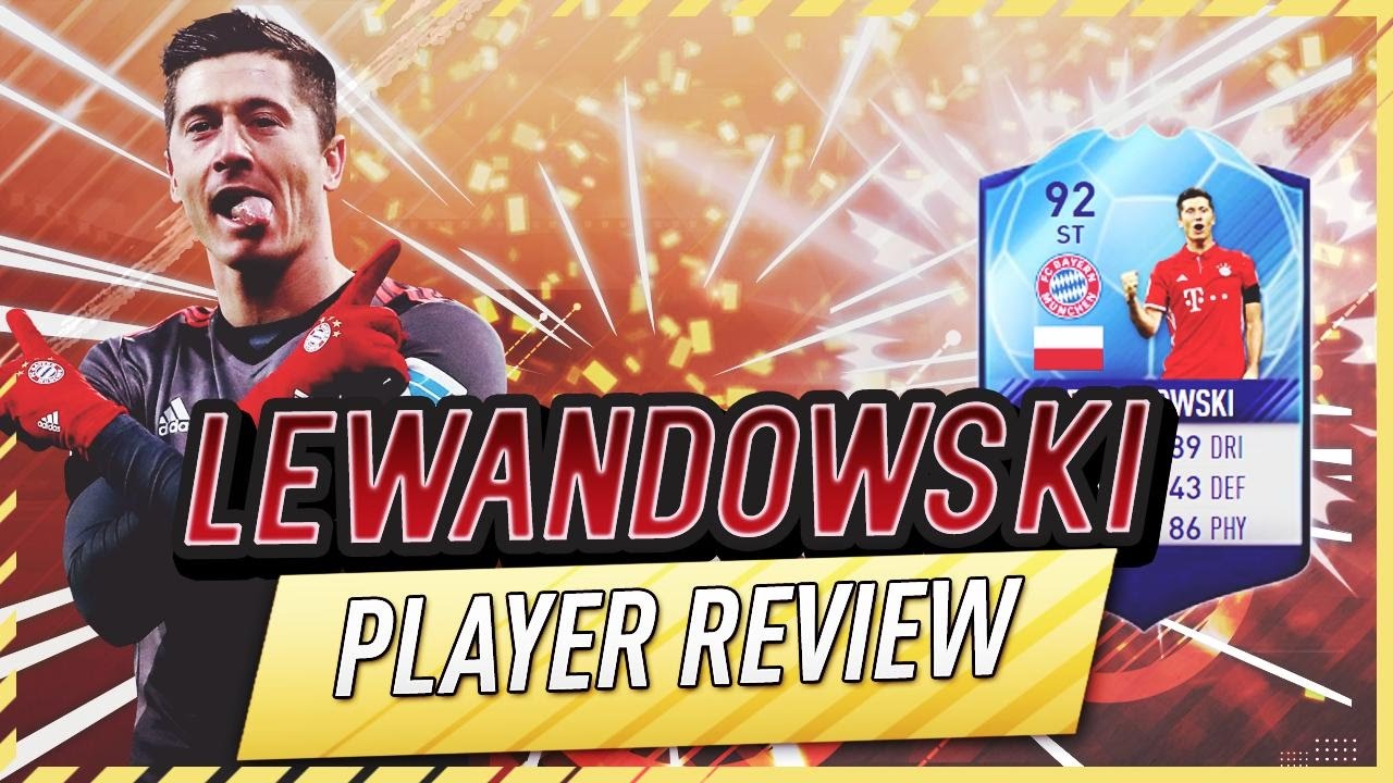 FIFA 17 UT - TOTGS Lewandowski (92) Player Review w/Gameplay & In-Game ...