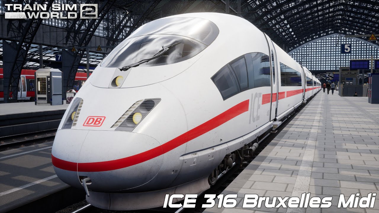 ICE 316 Bruxelles Midi - Schnellfahrstrecke Köln-Aachen - BR 406 ICE3M ...