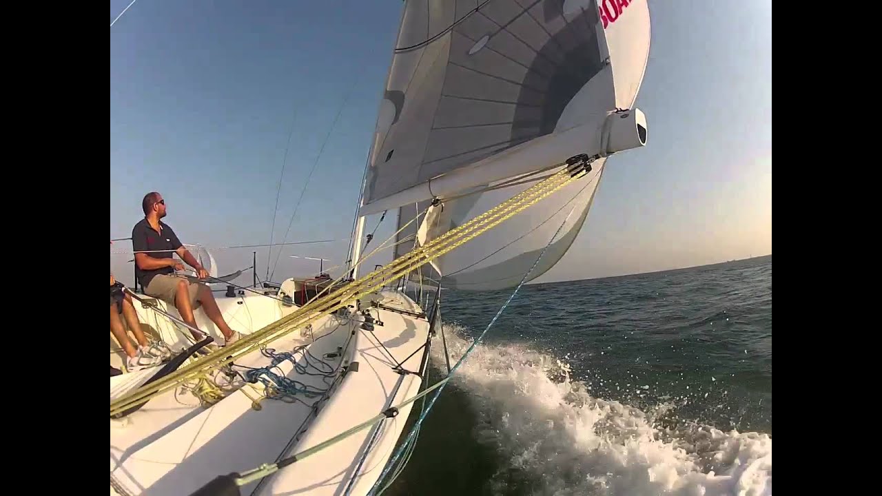 Donovan GP26 (Wraceboats) Port Gybe Downwind - YouTube