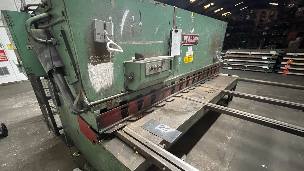 Pearson 13mm x 3metre Plate Shear / Sheet Metal Guillotine For Sale ...