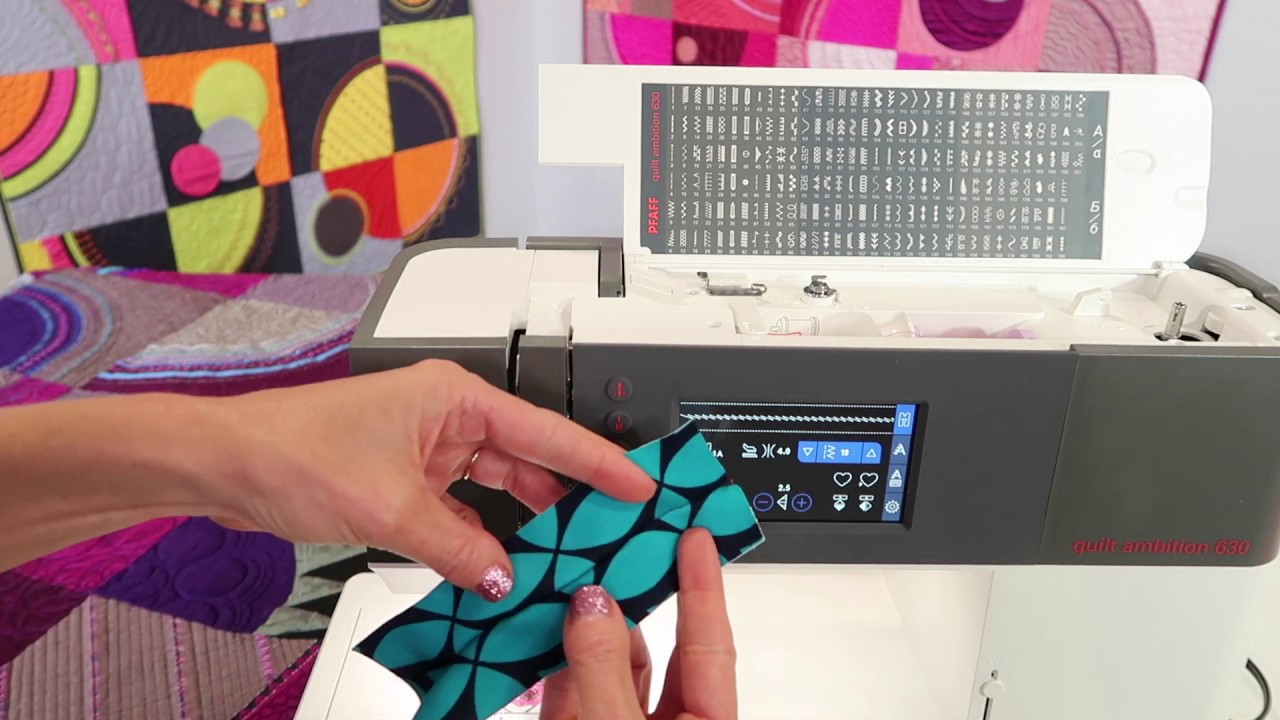 Pfaff quilt ambition 630 31 Stretch Stitch - YouTube