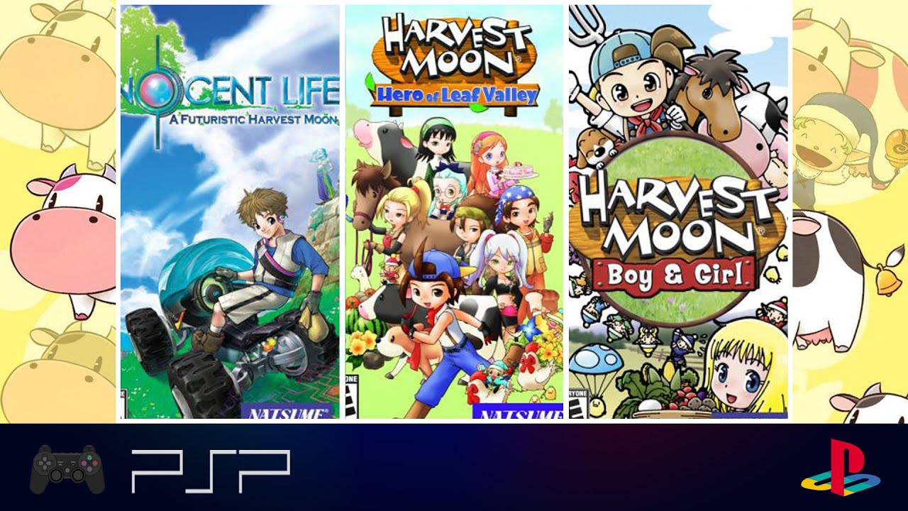 Harvest Moon Games บนครื่อง PSP - YouTube