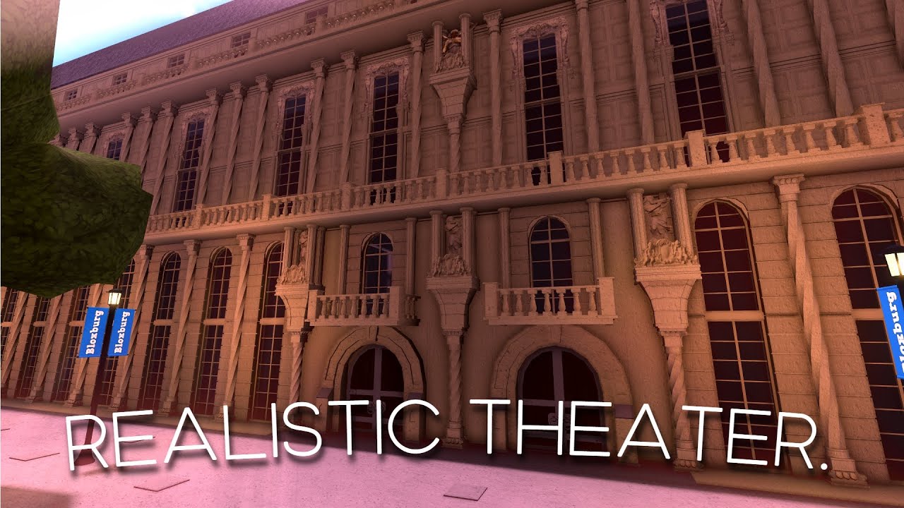 building a REALISTIC THEATER EXTERIOR in Bloxburg! 🎭 - YouTube