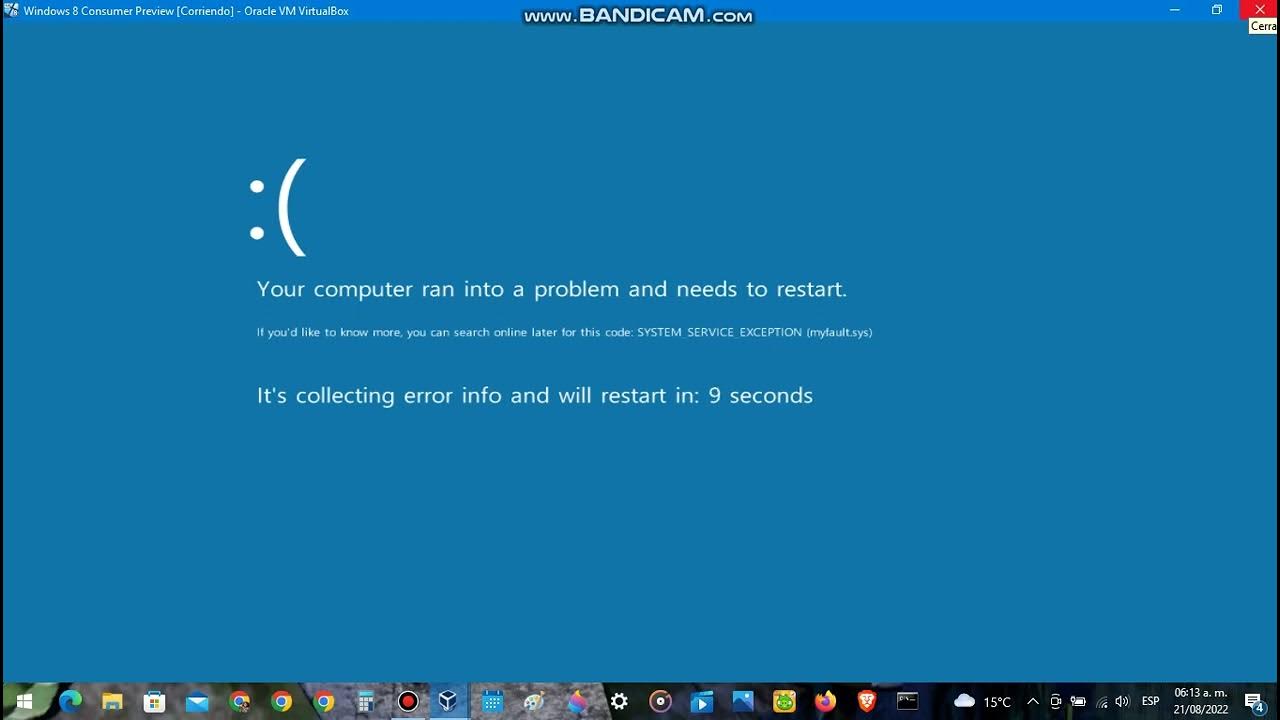 Windows 8 Consumer Preview BSOD Part 2 - YouTube