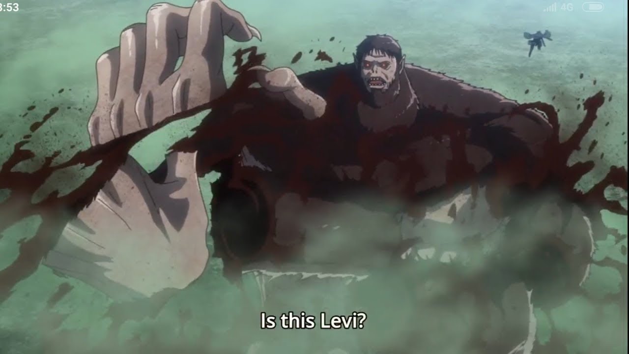 Levi Vs The Beast Titan Full fight (ENG DUB) - YouTube