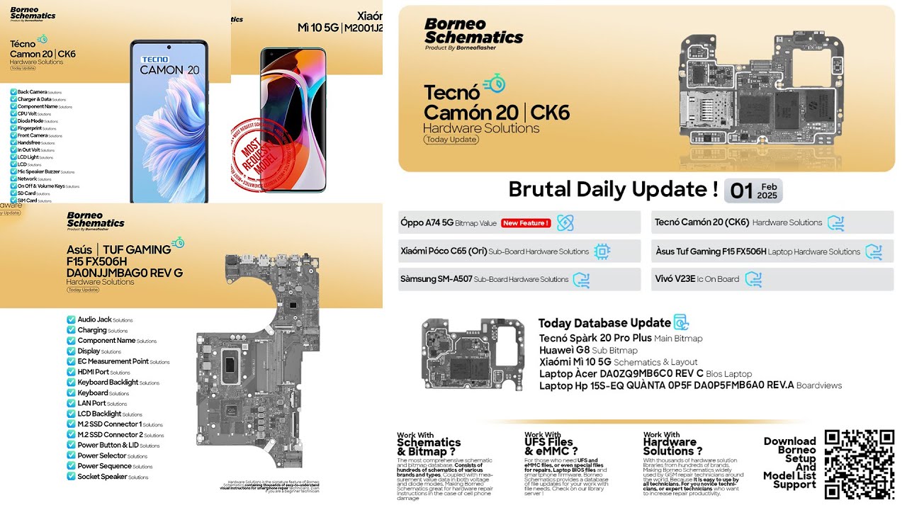 DAILY UPDATE BORNEO SCHEMATICS 1 February 2025 - Tecnó Camón 20 (CK6 ...