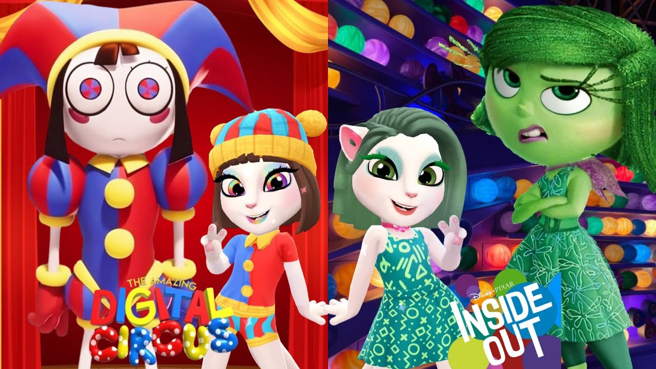 My Talking Angela 2 | Digital Circus Pomni | Inside Out 2 Disgust | New ...