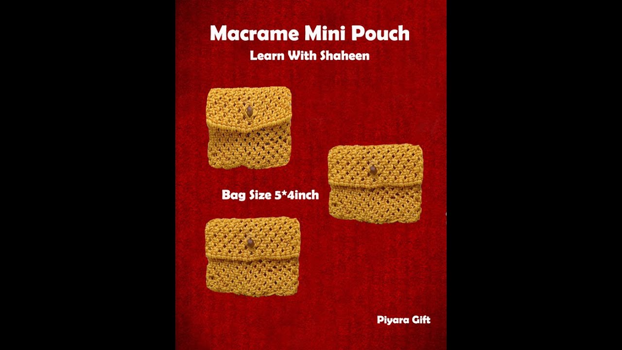 Macrame Wallet Tutorial/Macrame Card Wallet Tutorial/Macrame Card ...