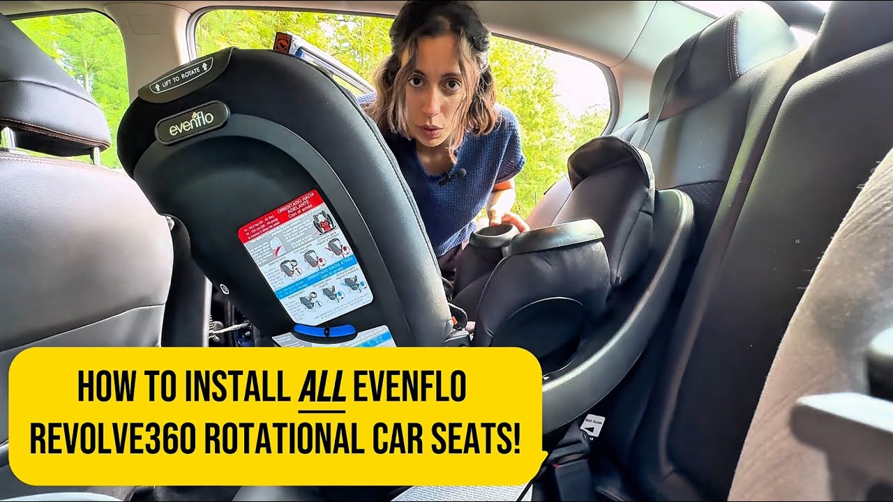 How to INSTALL the EVENFLO Revolve360 Rotating Car seat ALL MODELS ...