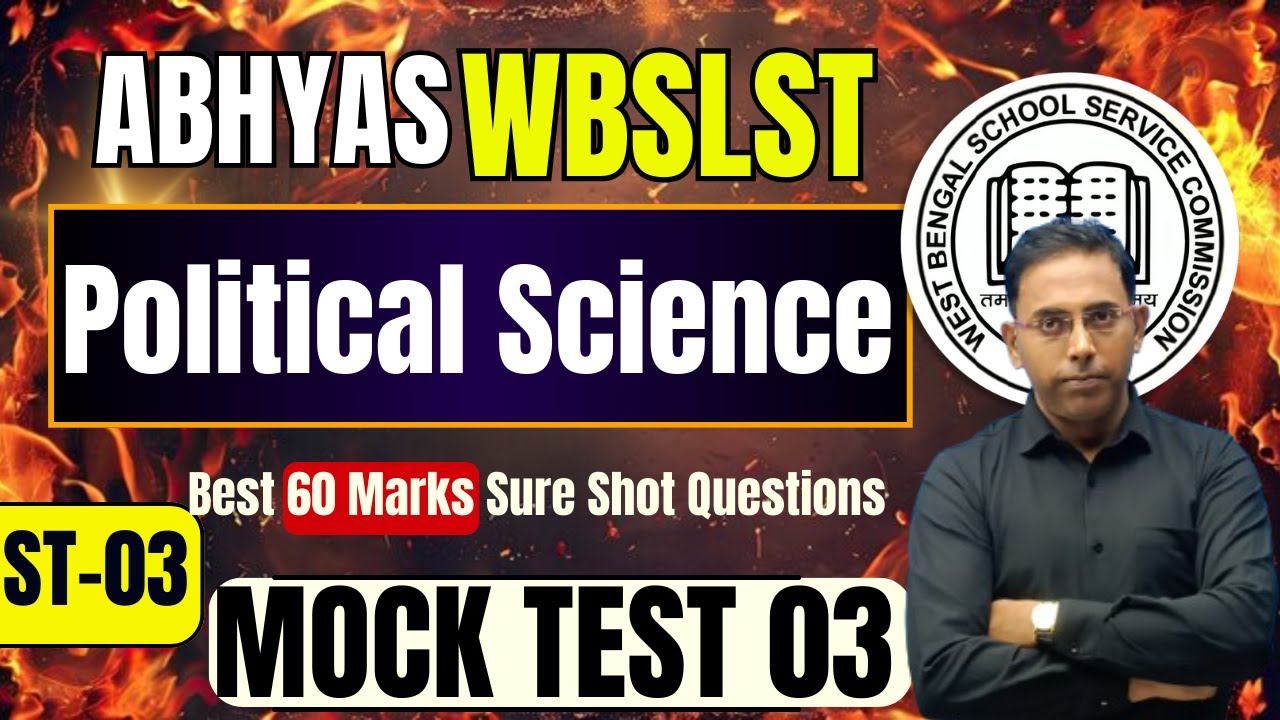 ST 03 | SLST Political Science Full Mock Test | WBSLST Pol Science ...