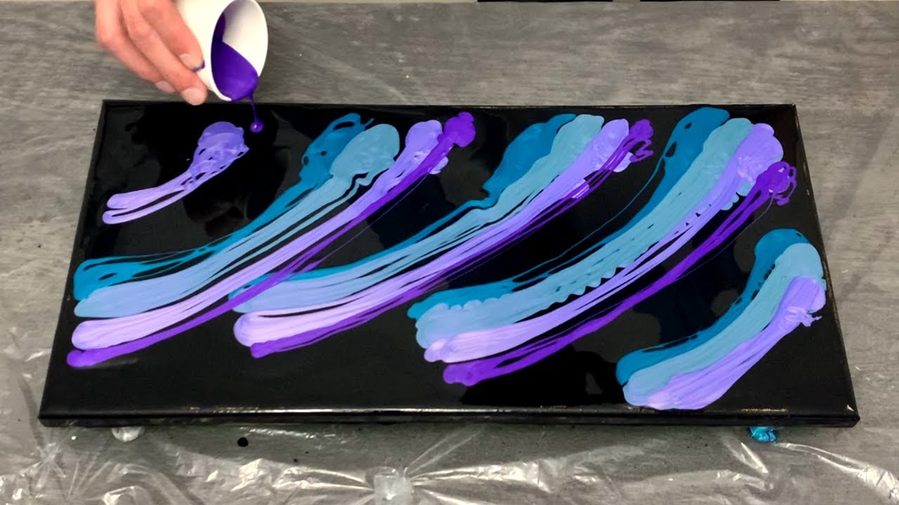 VIOLET FLASH COLOUR SHIFT! Acrylic Pouring Metallics Series Part Two ...