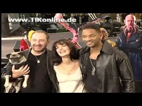 Will Smith, Lara Flynn Boyle und Regisseur Sonnefeld strahlen um die Wette (2002)