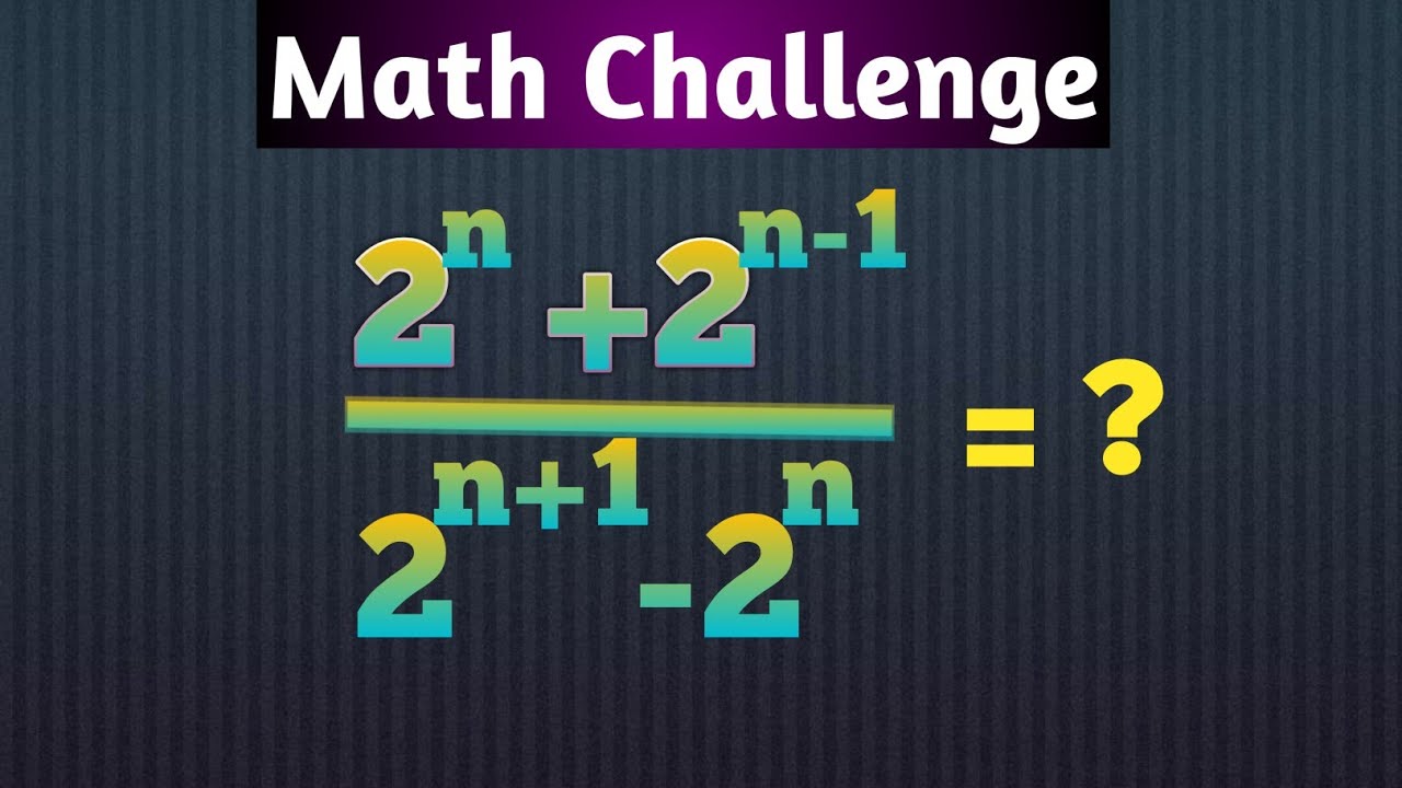 Math Exponents Challenge || math Olympiad Question ||#matholympiad ...