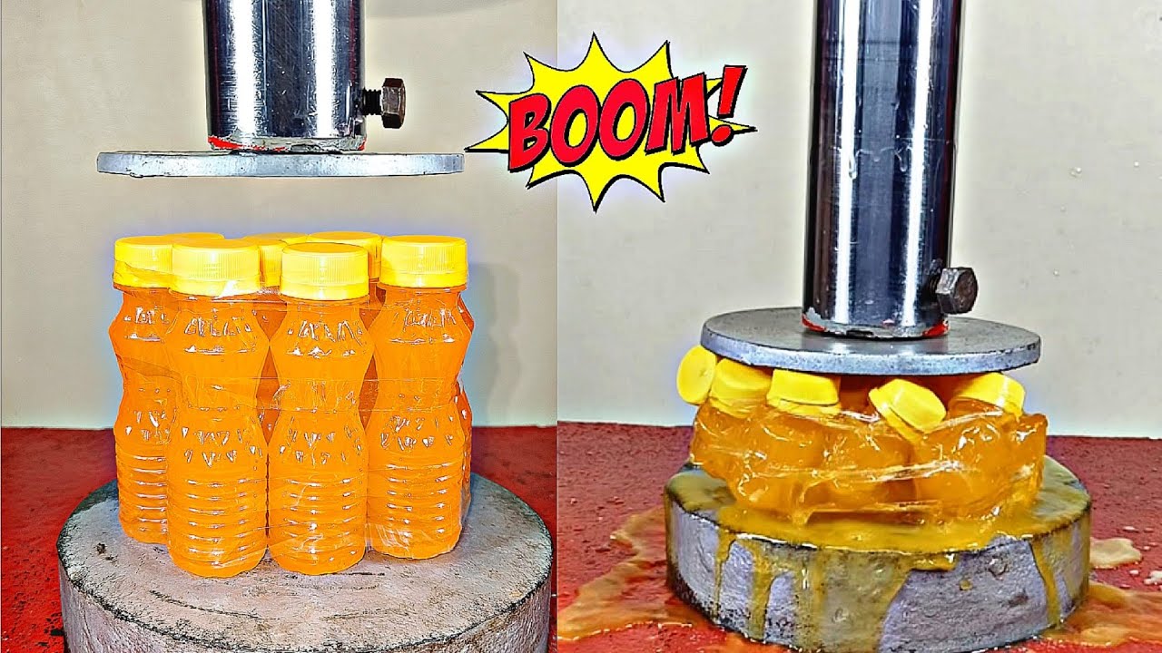 Hydraulic Press Vs Mango Drink | HYDRAULIC PRESS VIDEO | Hydraulic ...