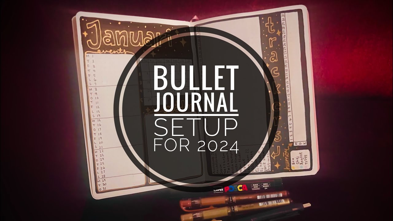 Bullet Journal Setup 2024 and January monthly pages - YouTube