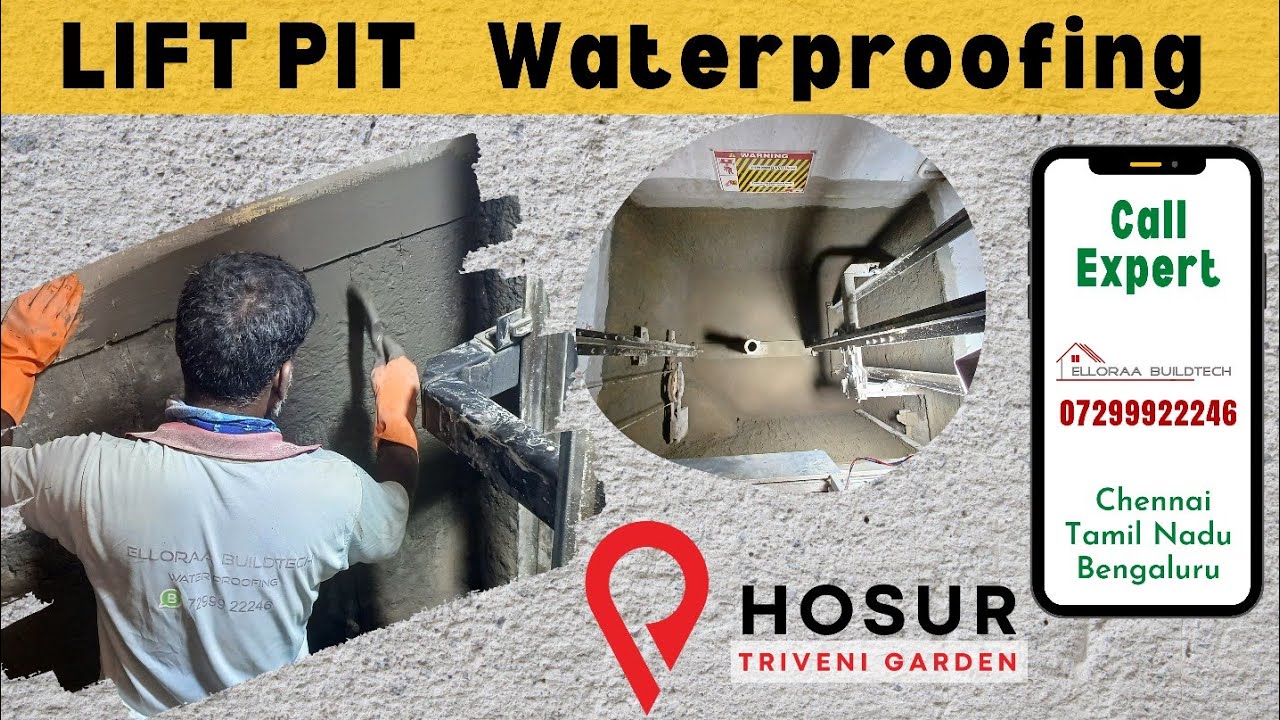 Lift Pit Waterproofing | Lift Seepage | Sump Leakage | நீர்க்கசிவு ...