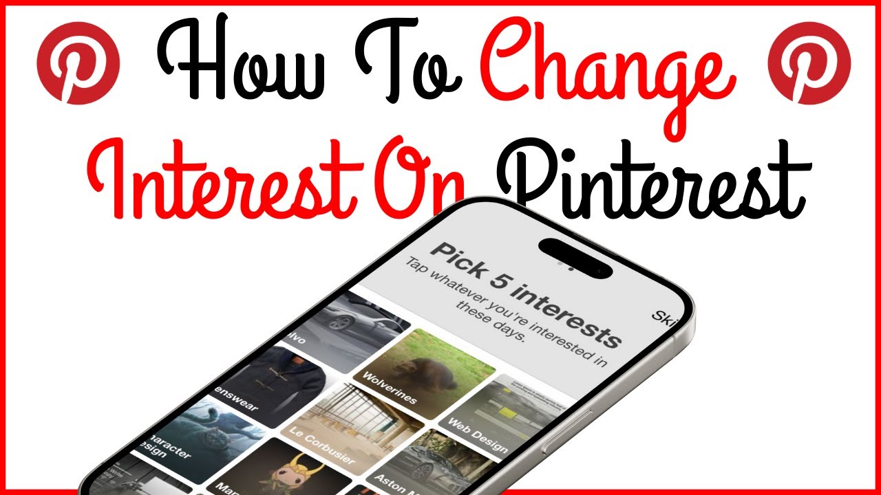 How to Change Interests on Pinterest in 2024 - YouTube