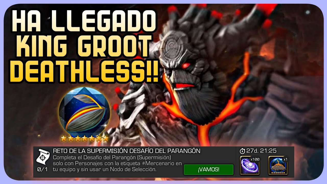 HA LLEGADO KING GROOT DEATHLESS | COMO CONSEGUIR LAS PIEZAS? | MCOC ...