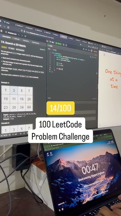 Seach a 2D Matrix - LeetCode 74 #shorts - YouTube