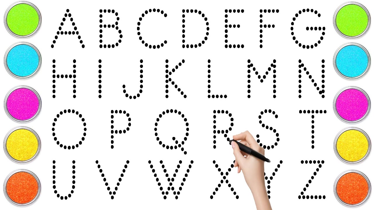 Learn Abcd For Toddler,collection of writing along dotted lines for ...