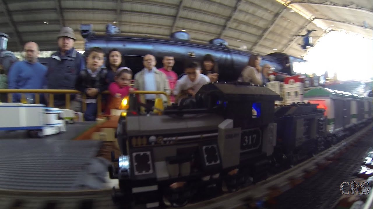 LONG LEGO TRAIN 9V LAYOUT INDOOR RIDE GO PRO. TRENES LEGO DESDE LAS ...
