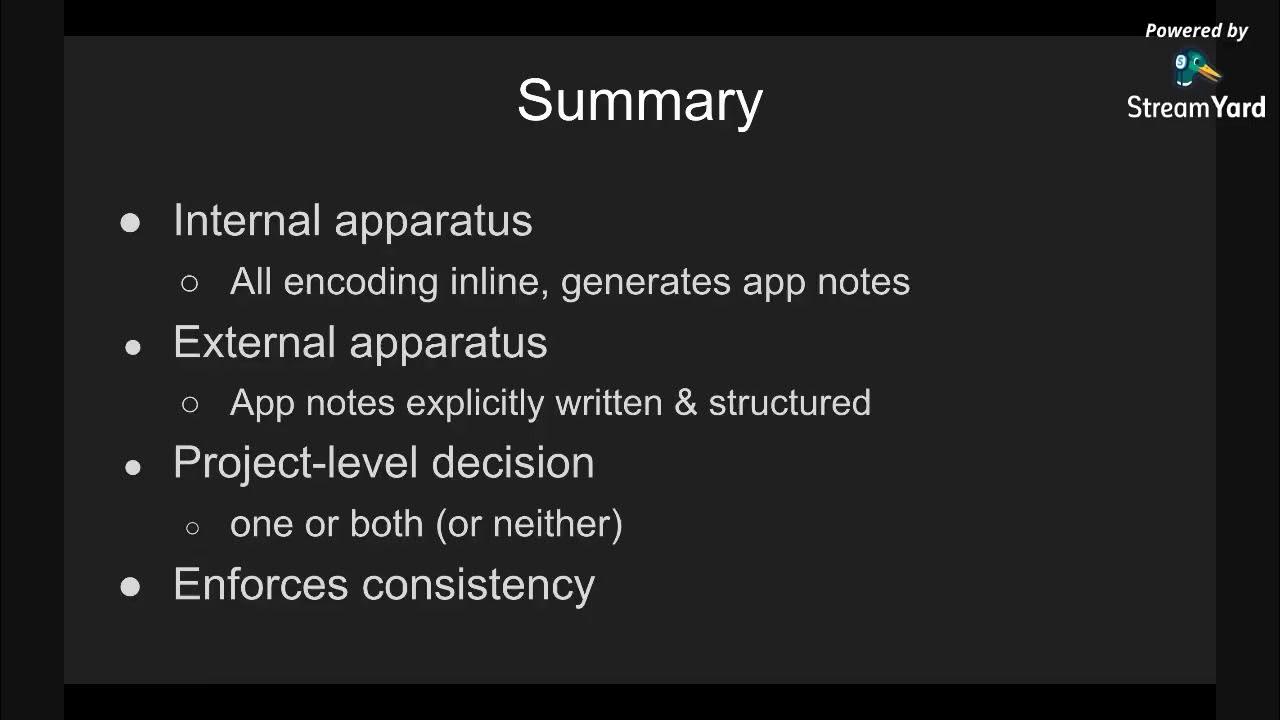 EpiDoc Tutorial: Apparatus Criticus - YouTube