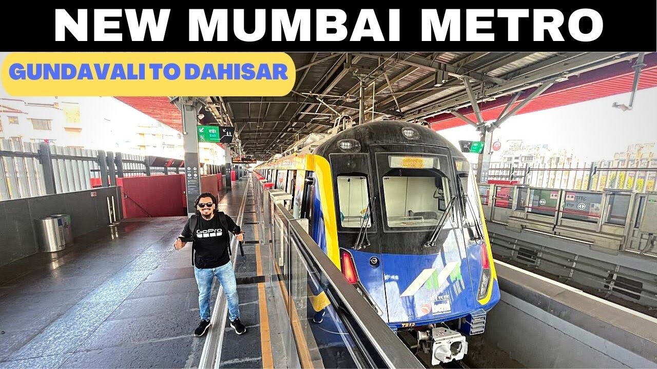 Mumbai New Metro Line 2A | Gundavali To Dahisar Connecting | MMRDA ...
