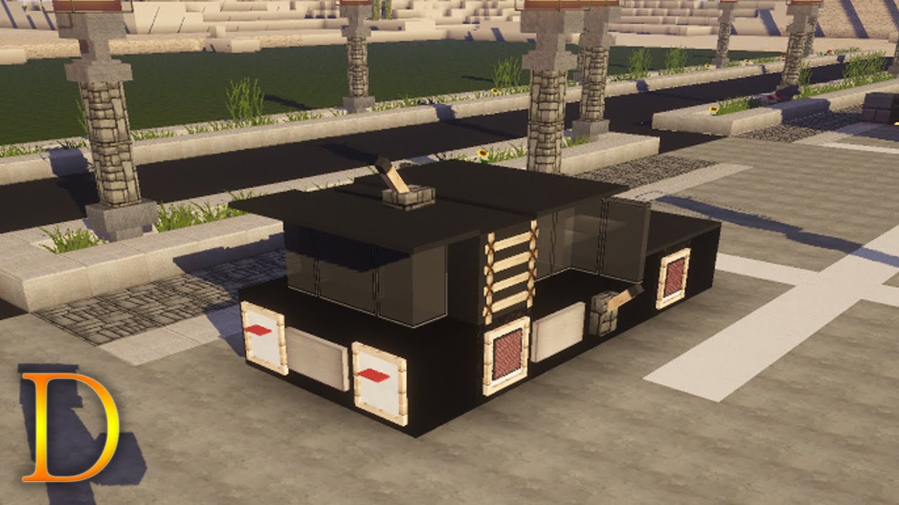 MINECRAFT POJAZDY - Jak zrobić mały sportowy samochód ROADSTER - YouTube