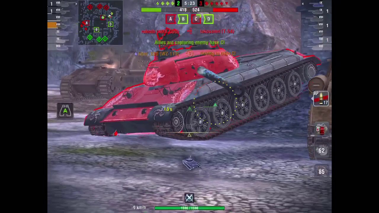 World of tanks blitz WZ-110 Mastery watch till the end | wotblitz - YouTube