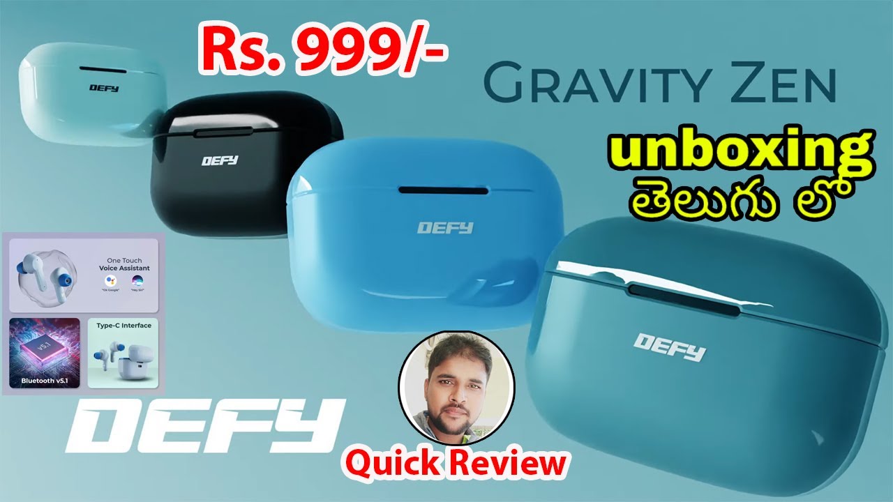 Defy Gravity Zen TWS Earbuds Unboxing & Quick Review | In Telugu | Best ...