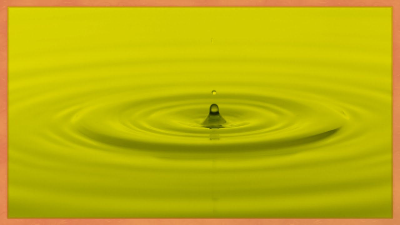 Slow Motion Yellow Color Water Drops l Motion Background l 4K ...