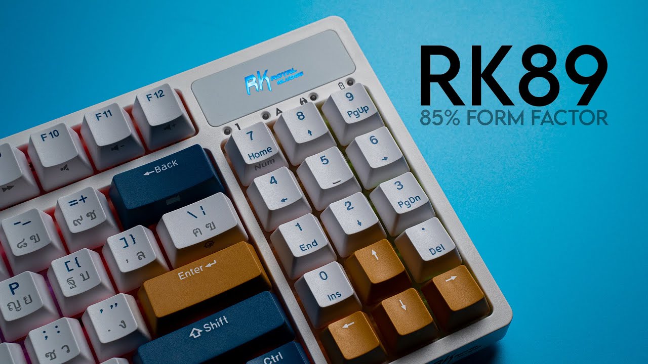 รีวิว Royal Kludge RK89 คีย์บอร์ด 85% สีแจ่มฟังก์ชันจัดเต็ม ใครงบน้อย ...