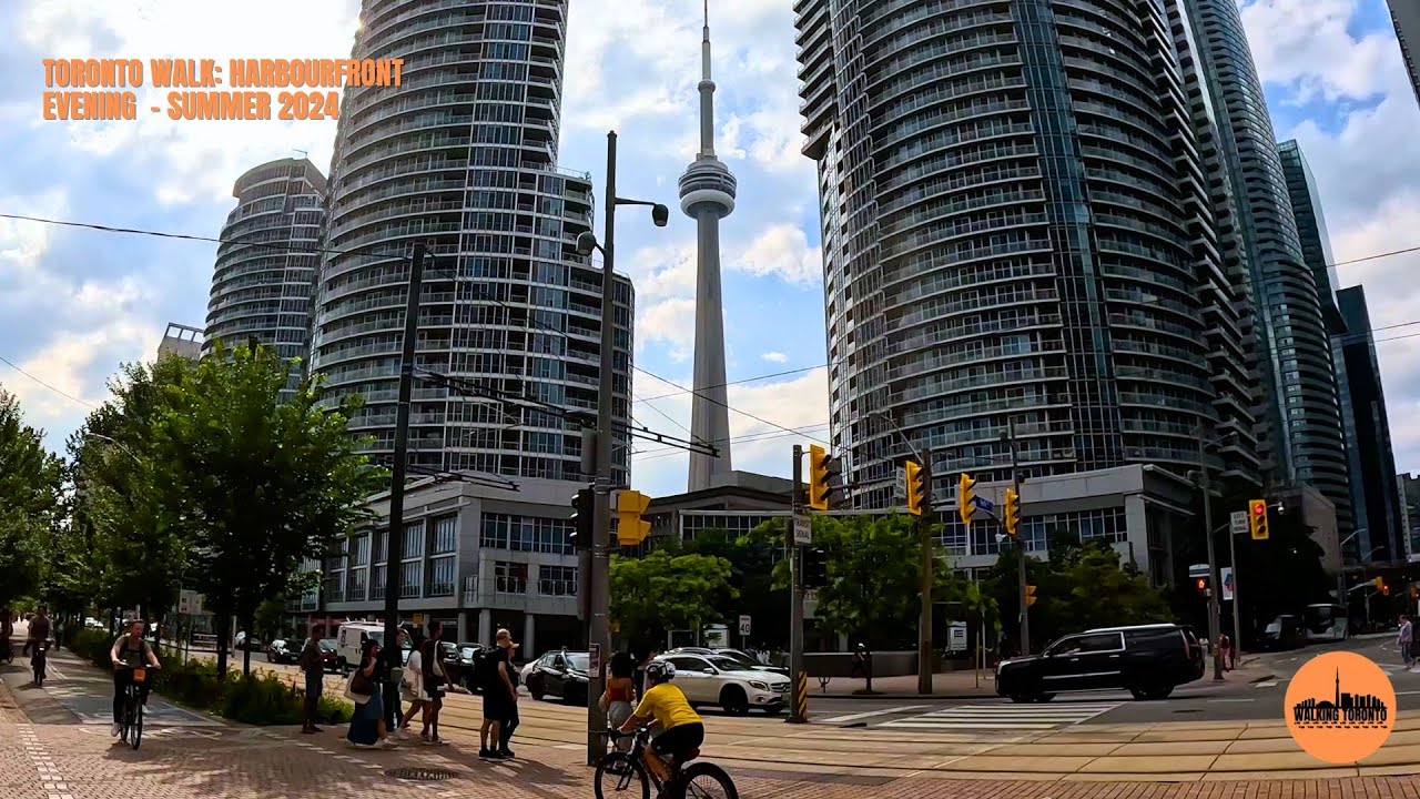 Walking Toronto: Downtown | Harbourfront | Evening | Summer - YouTube