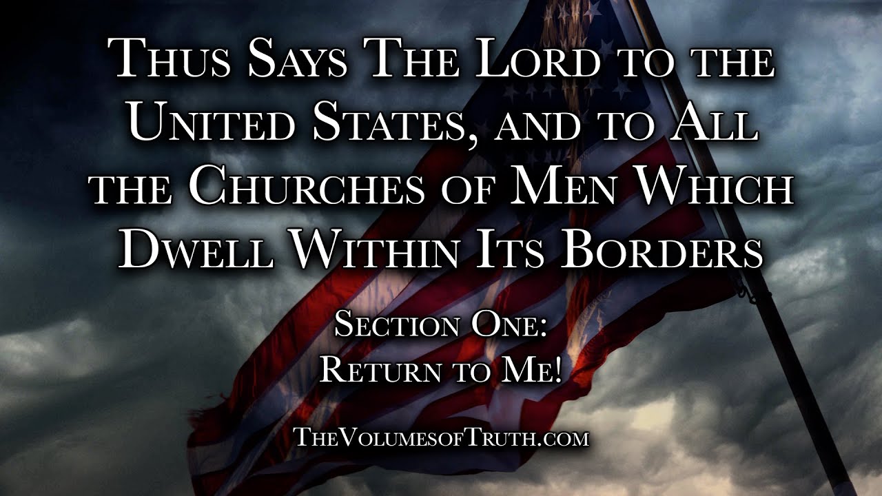 Section 1 of 2: "RETURN TO ME!" (From: Thus Says The Lord to the United ...