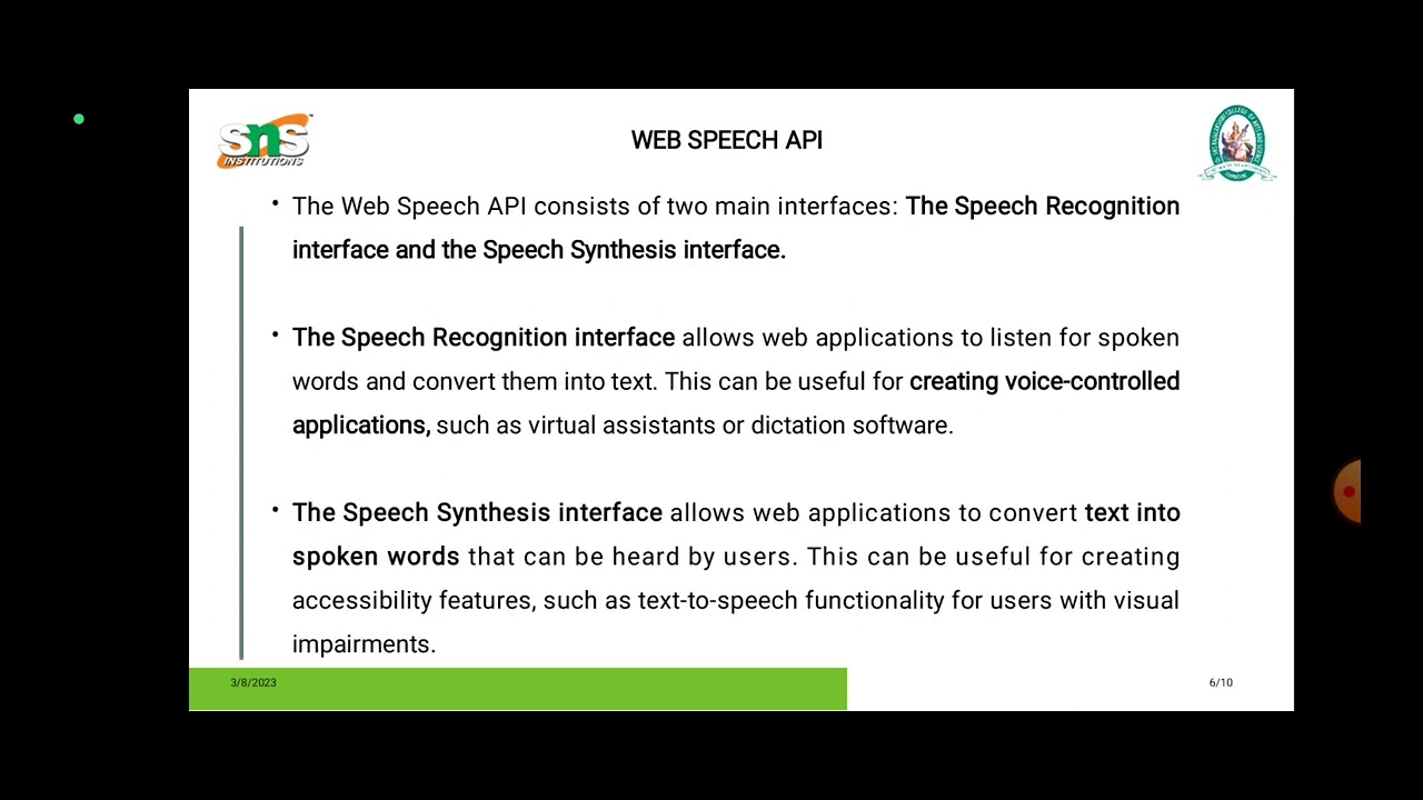Object Oriented Programming- Web Speech - YouTube
