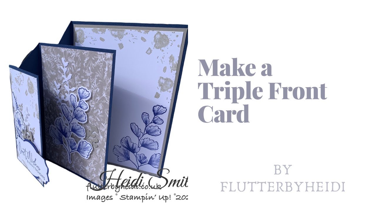 NEW FOLD Fun Fold #202 Triple Panel Tiered Display Fold Card with ...