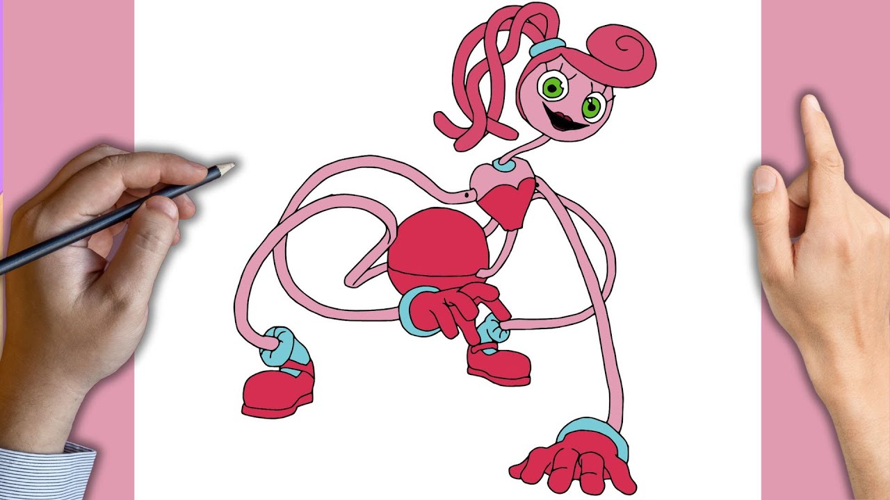 Como Desenhar Mommy Long Legs de Poppy Playtime Passo a Passo - YouTube