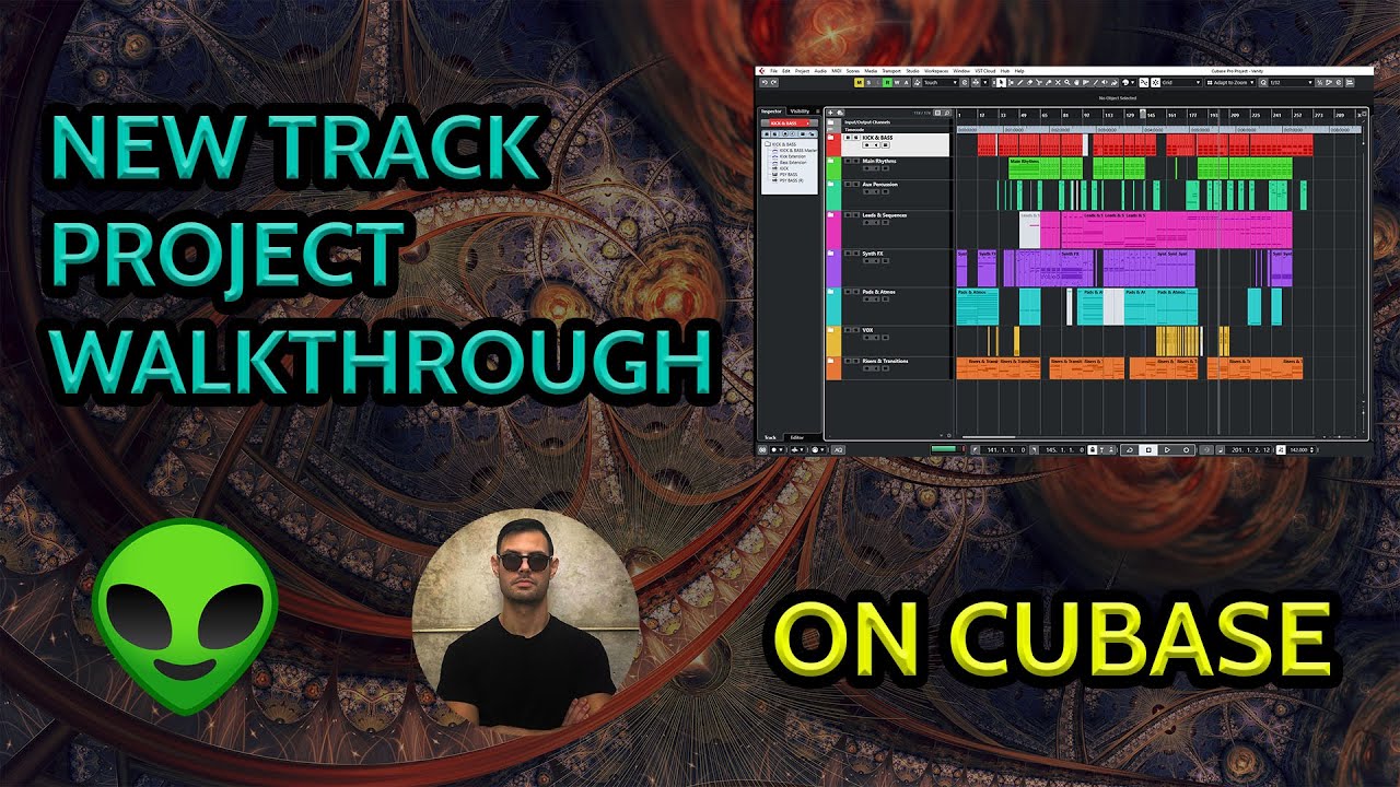 Psytrance Track Cubase Project Walkthrough - YouTube