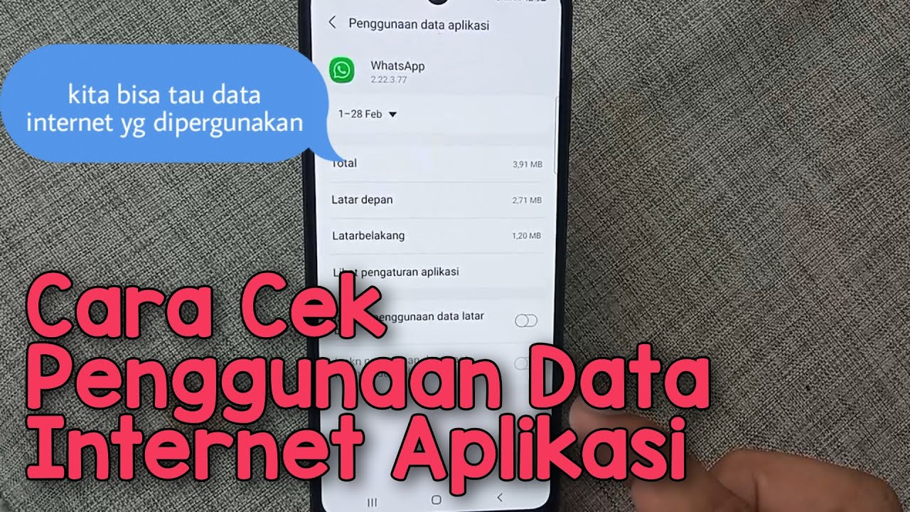 Cara Cek Penggunaan Data Internet Aplikasi HP Samsung Galaxy M32 M21 ...
