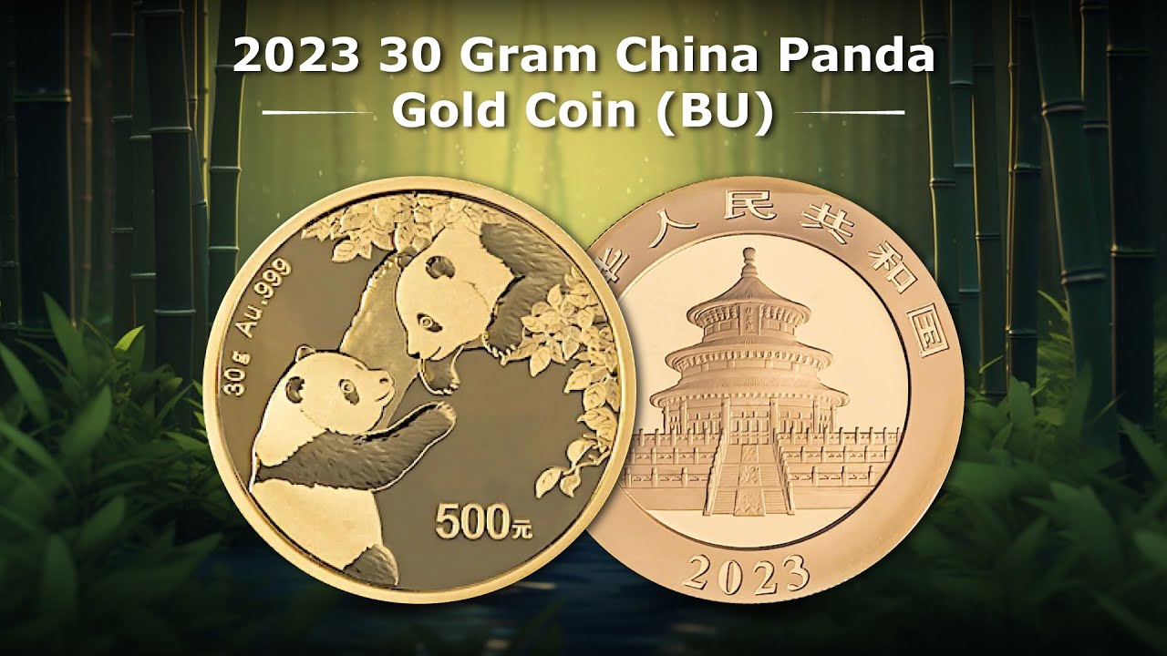 2023 30 Gram China Panda Gold Coin (BU) | BOLD Precious Metals - YouTube