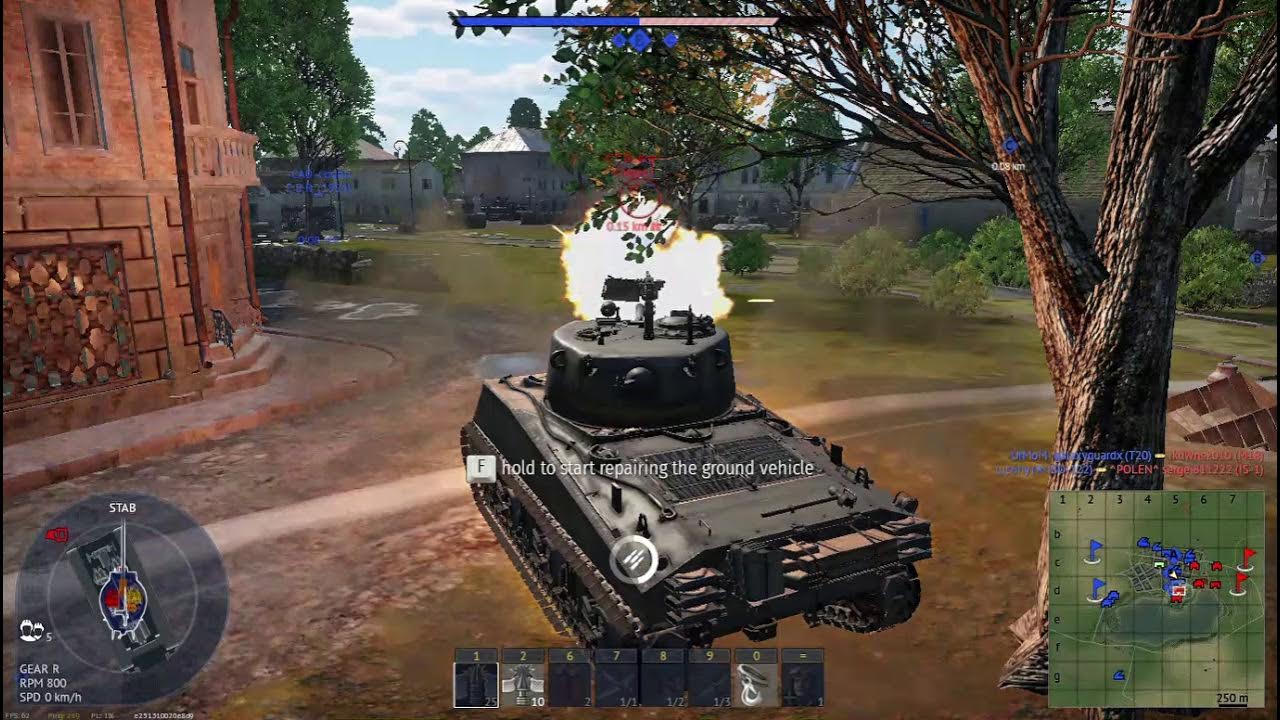 M4A3E2 76(W) Arcade Battle - War Thunder Gameplay - YouTube