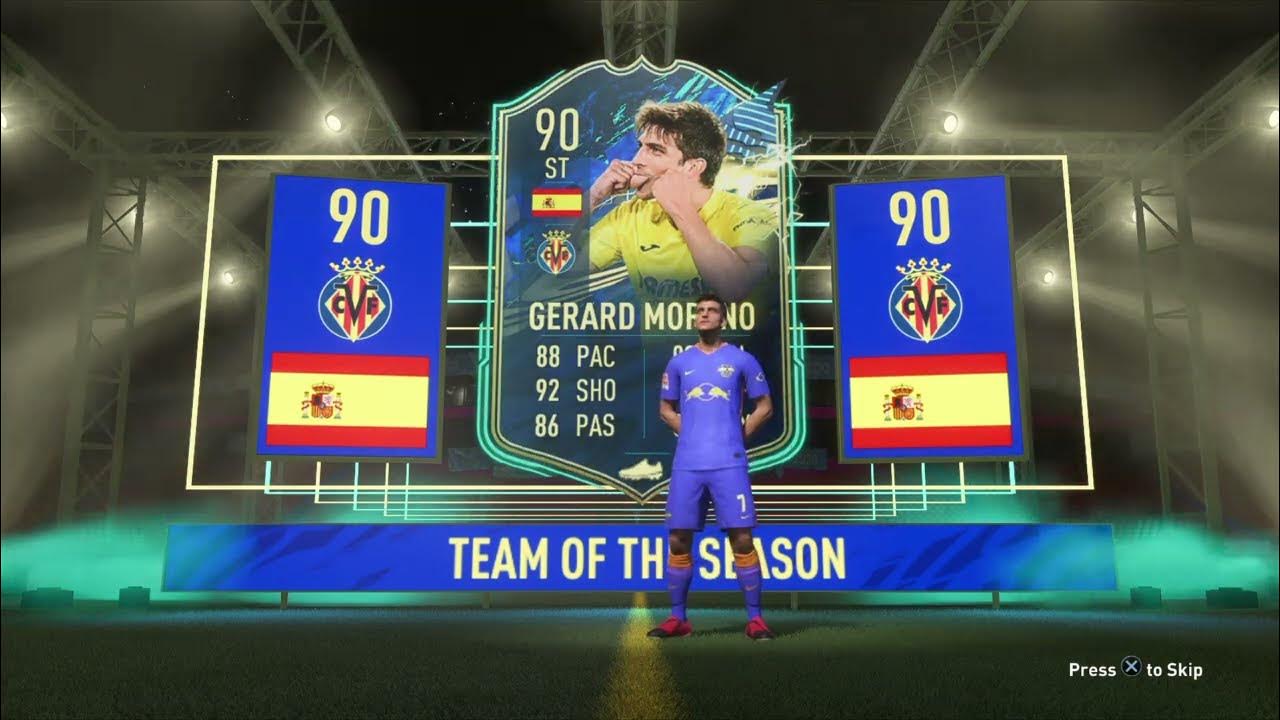 Fifa 21 Player Walkout Tots Moreno 90 Youtube