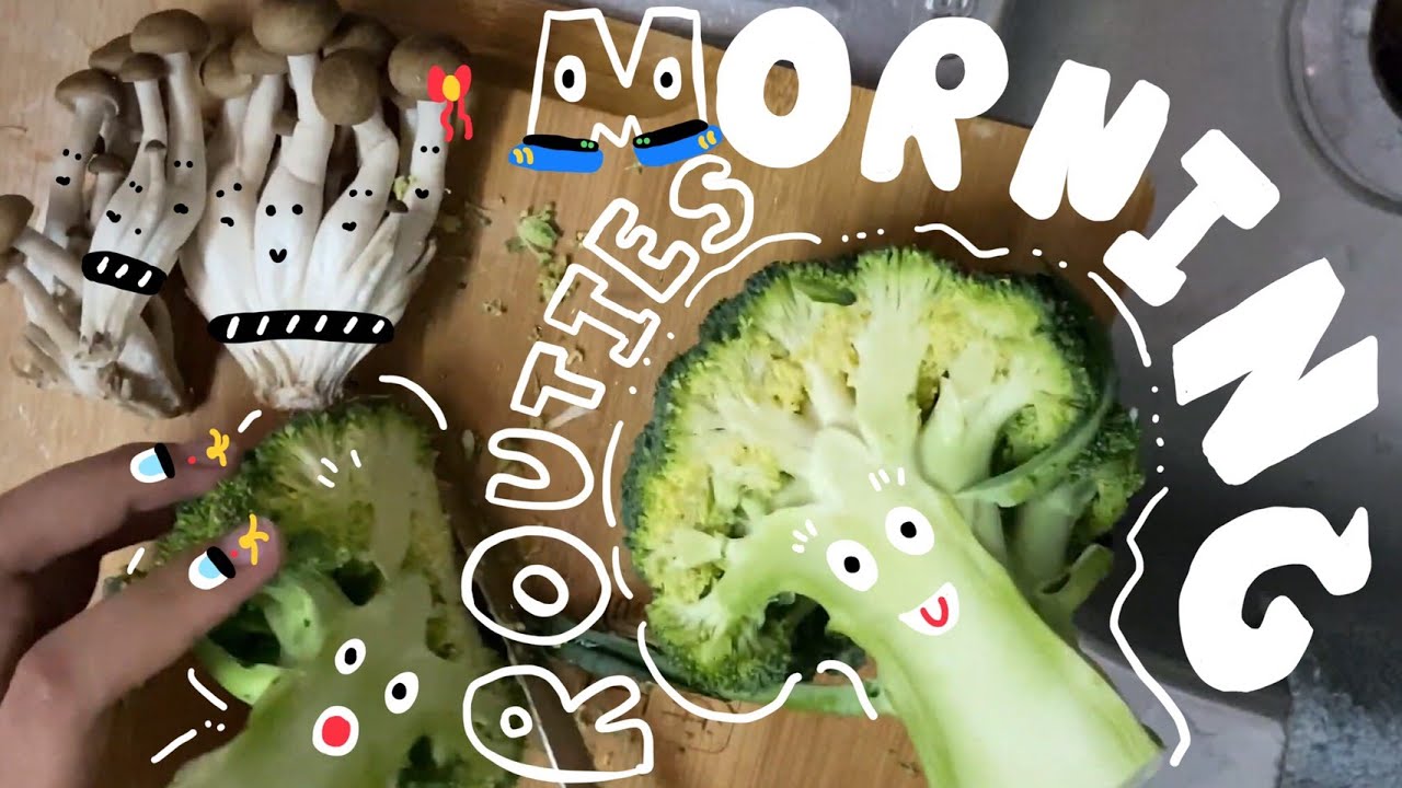 ASMR morning routines🥦🥛🥢 - YouTube