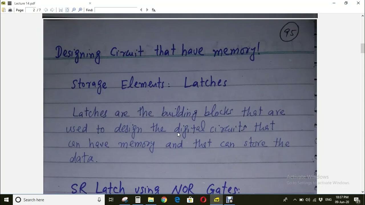 Lecture 17a: Introduction to Sequential Logic Circuits - YouTube